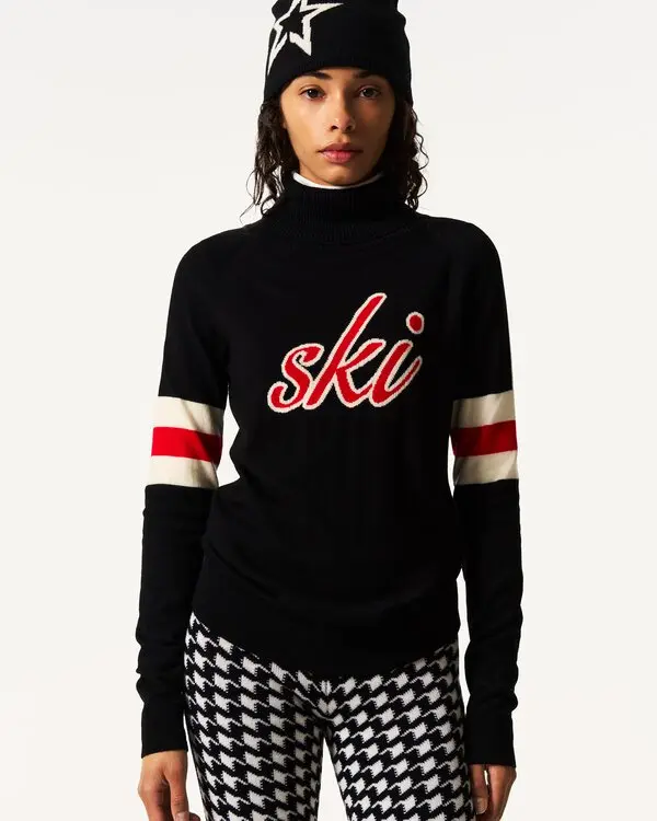 Perfect Moment Neve Merino Wool Sweater - Black