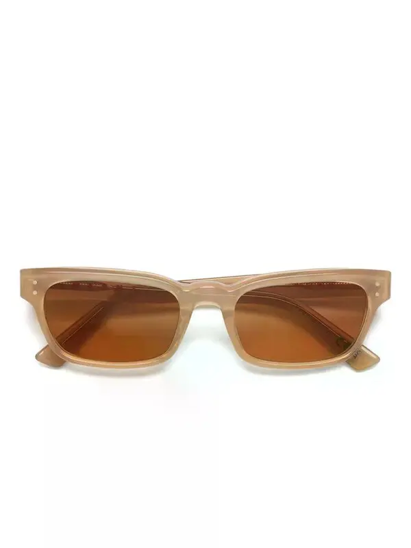 Marni Floosa Rectangle-frame Sunglasses - Brown