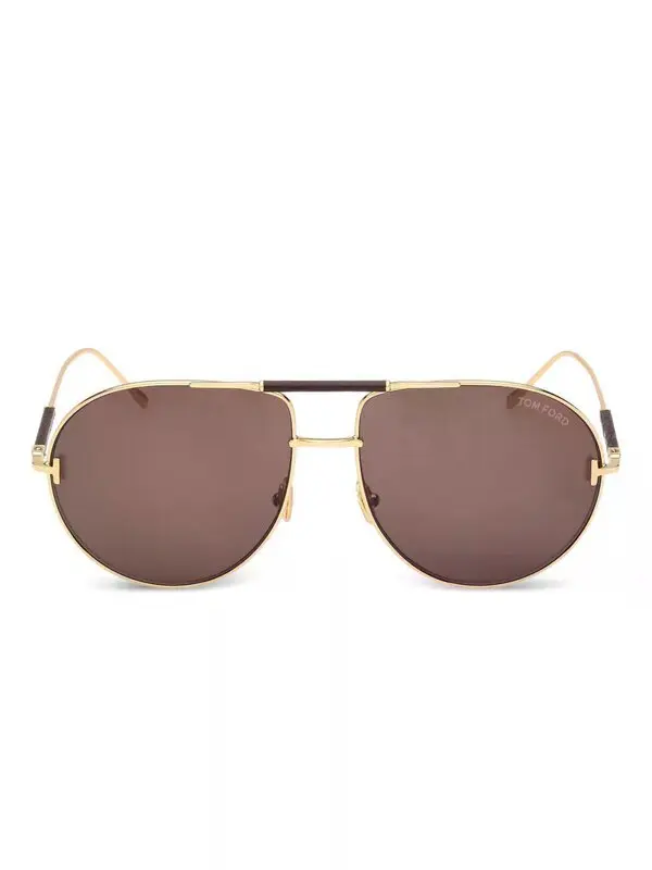 TOM FORD Pilot-frame Sunglasses - Gold