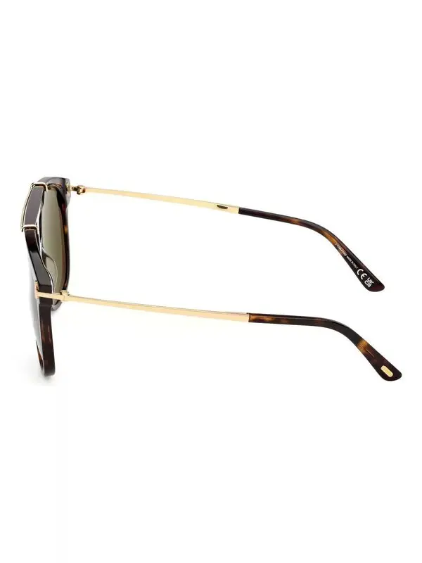 TOM FORD Navigator-frame Sunglasses - Brown