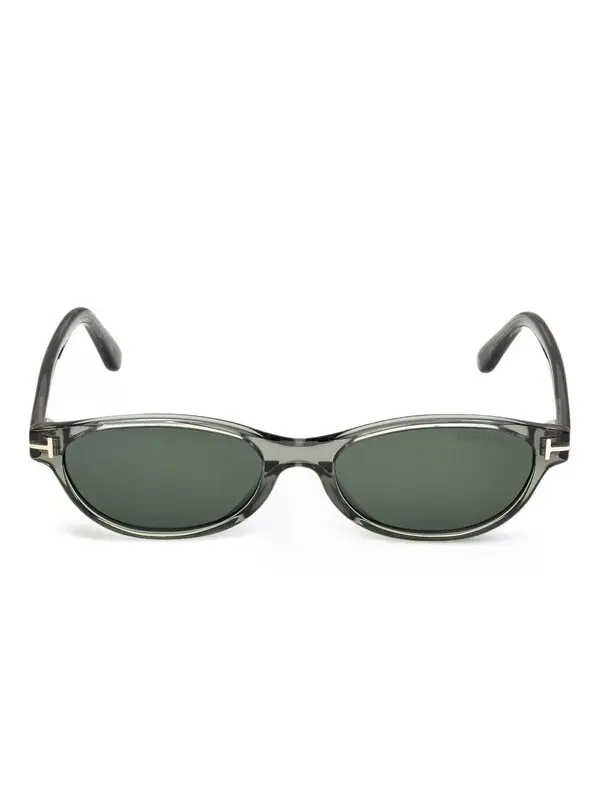 TOM FORD Oval-frame Sunglasses - Grey