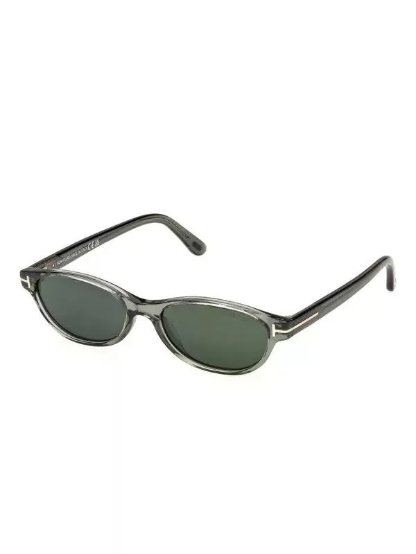 TOM FORD Oval-frame Sunglasses - Grey