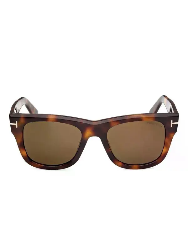 TOM FORD Rectangle-frame Sunglasses - Brown