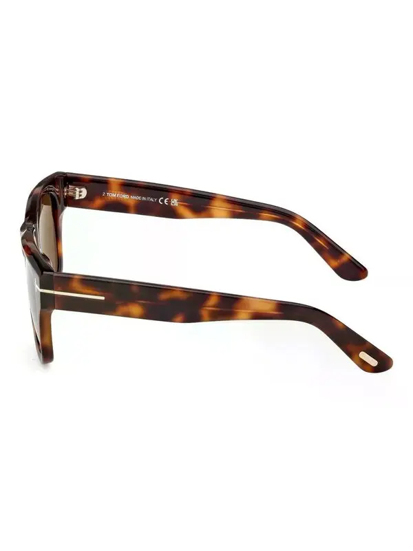 TOM FORD Rectangle-frame Sunglasses - Brown