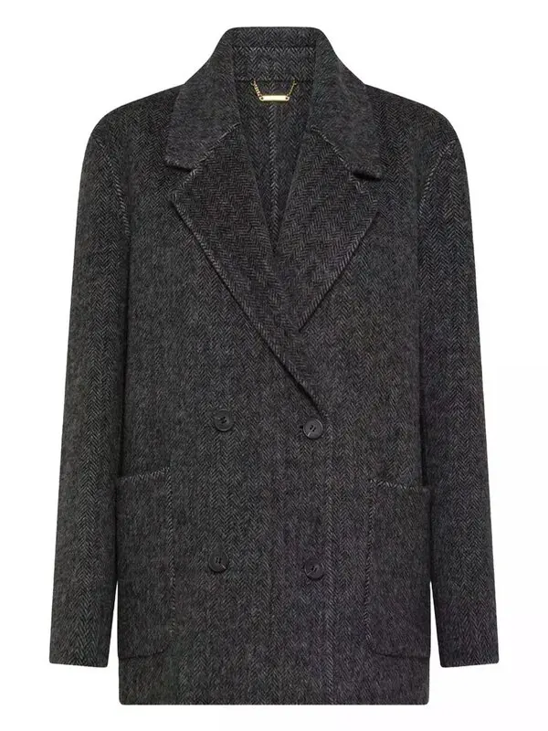 Seventy Herringbone Double-breasted Coat