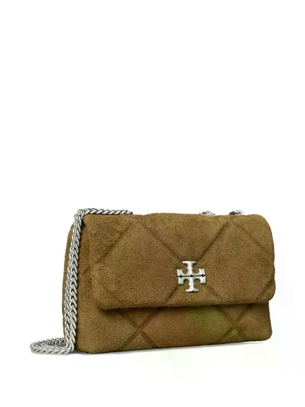 Tory Burch Kira Quilted Suede Shoulder Bag