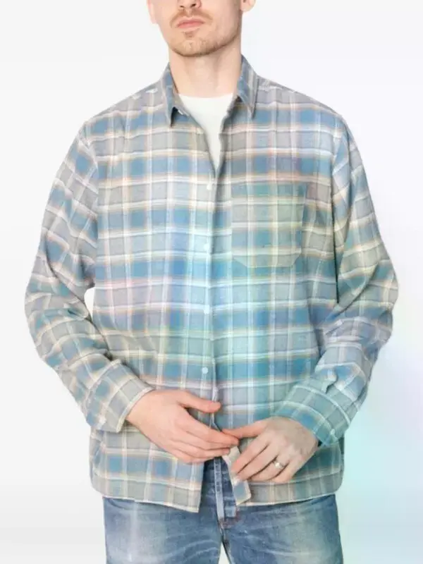 Naked & Famous Denim True Shirt Plaid Pocket Shirt