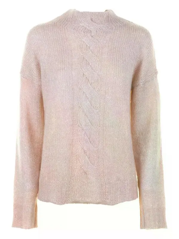 KANGRA Cable-knit Crew-neck Sweater