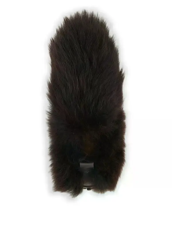TOD'S Gommino Sheep Fur Loafers - Brown