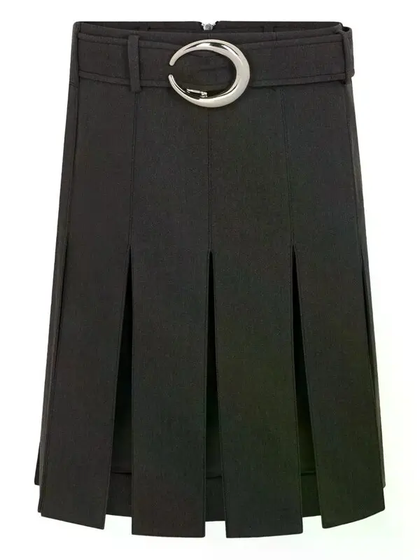 Rabanne Belted Pleated Skirt