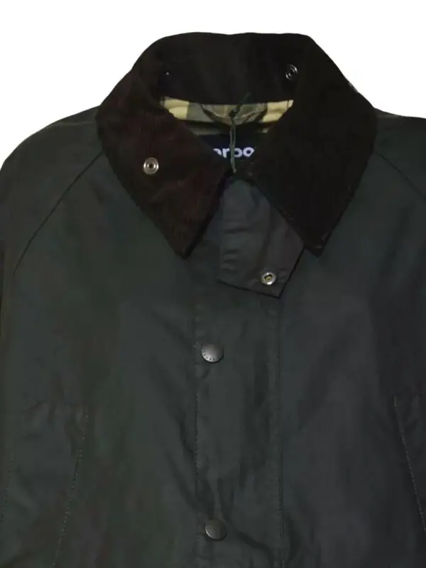 Barbour Corduroy-collar Coat - Black