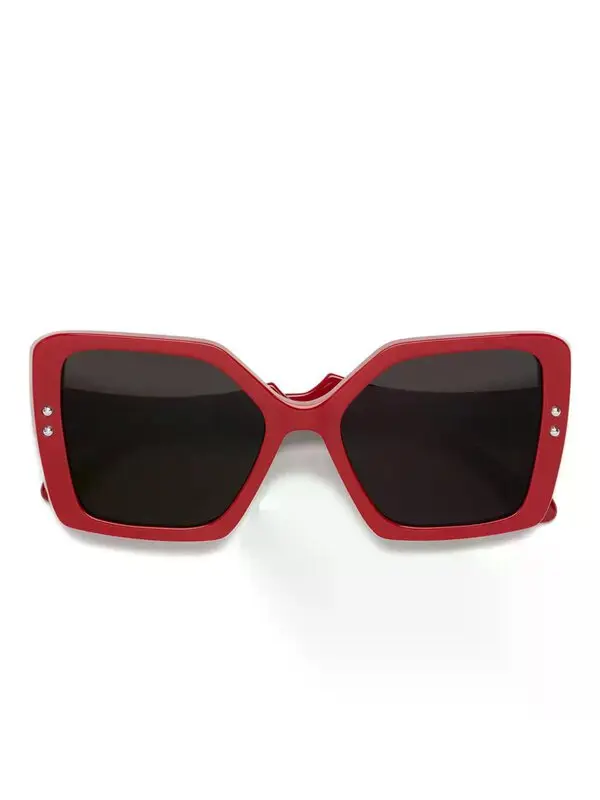 Marni Rectangle-frame Sunglasses - Red