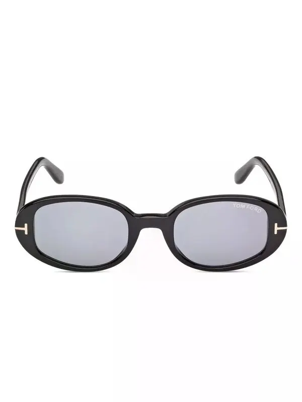 TOM FORD Oval-frame Sunglasses - Black