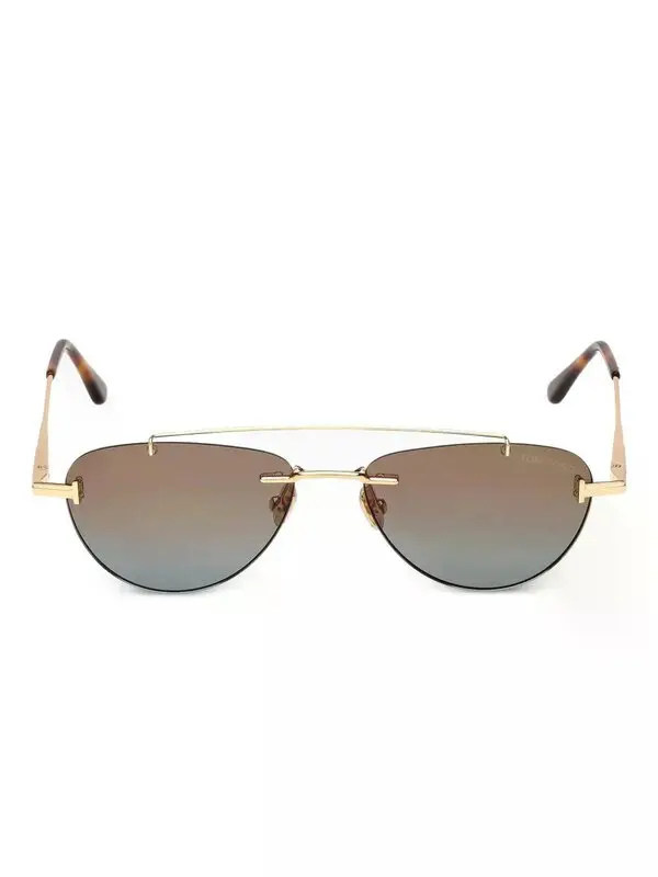 TOM FORD Pilot-frame Sunglasses - Gold