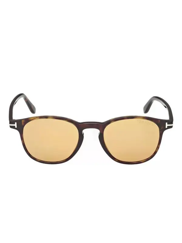 TOM FORD Round Frame Sunglasses - Brown