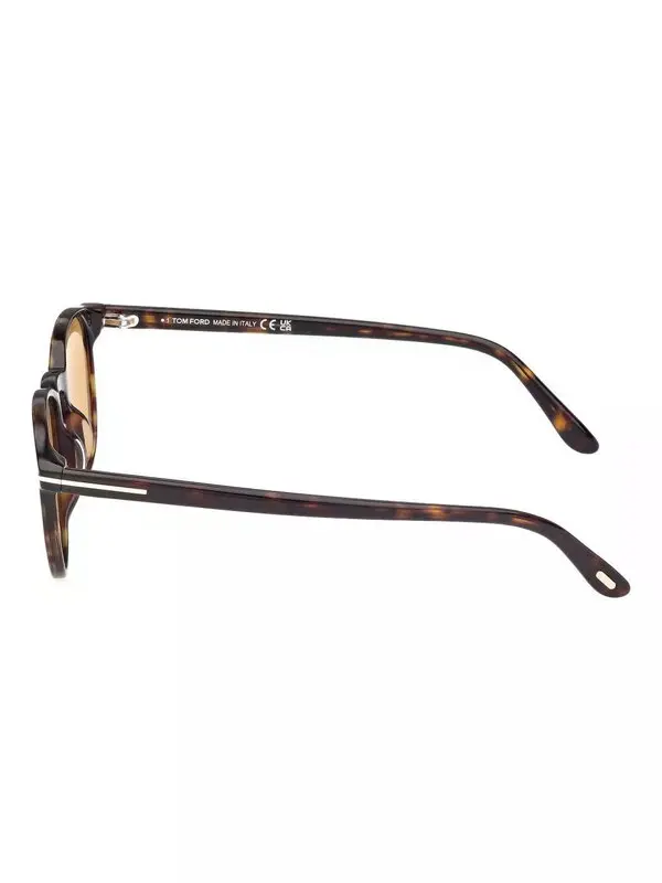 TOM FORD Round Frame Sunglasses - Brown
