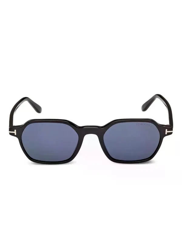 TOM FORD Geometric Frame Sunglasses - Black