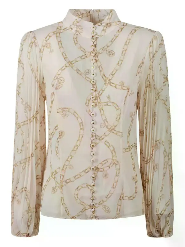 Zimmermann Sunray Pleated Shirt - Neutrals