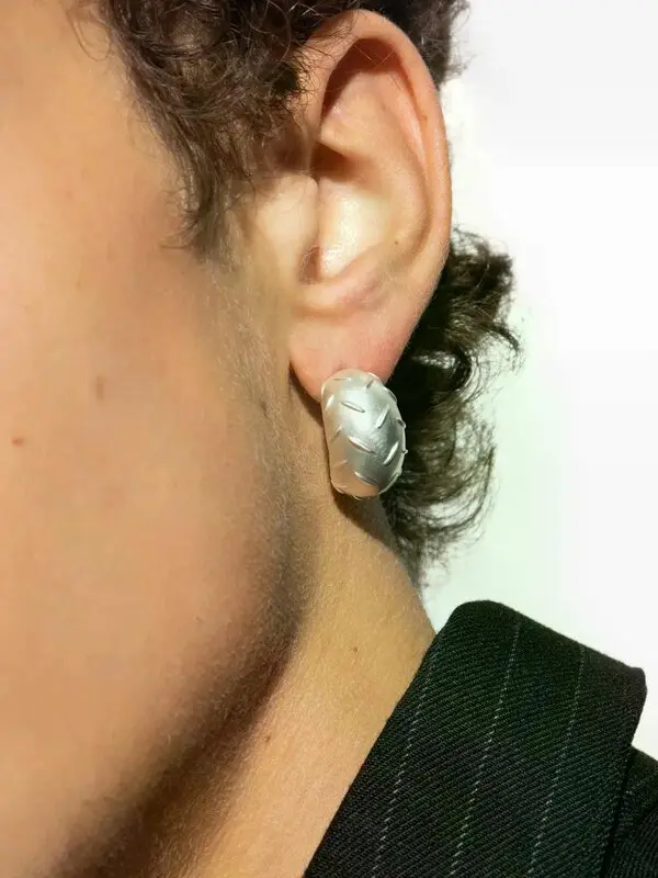 MISBHV Textured Hoop Earrings
