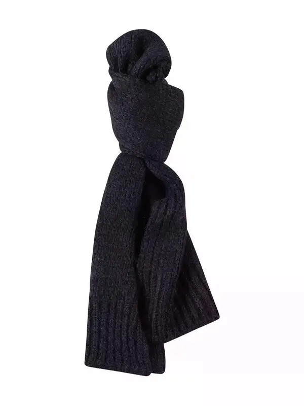 JIL SANDER Ribbed Scarf - Blue