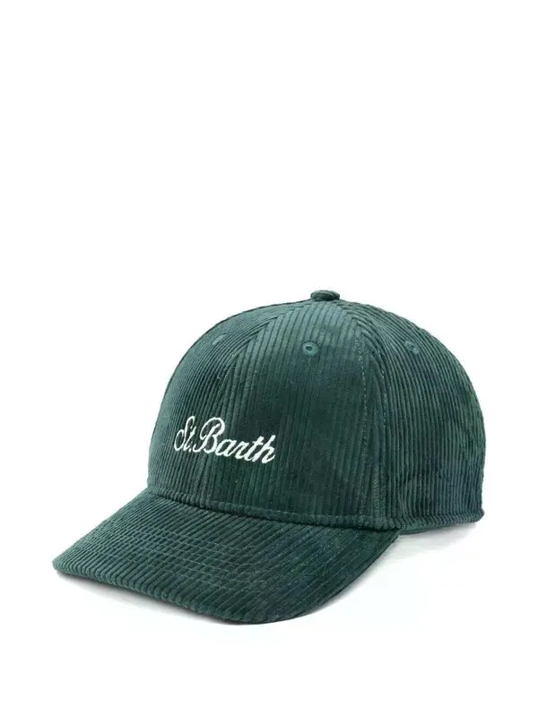MC2 SAINT BARTH Corduroy Baseball Cap - Green