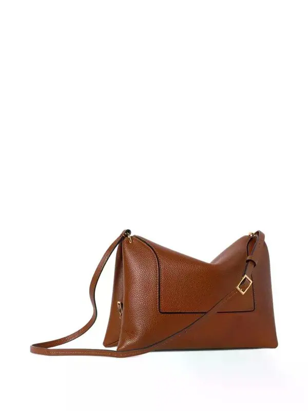 WANDLER Penelope Slouch Flap Shoulder Bag - Brown