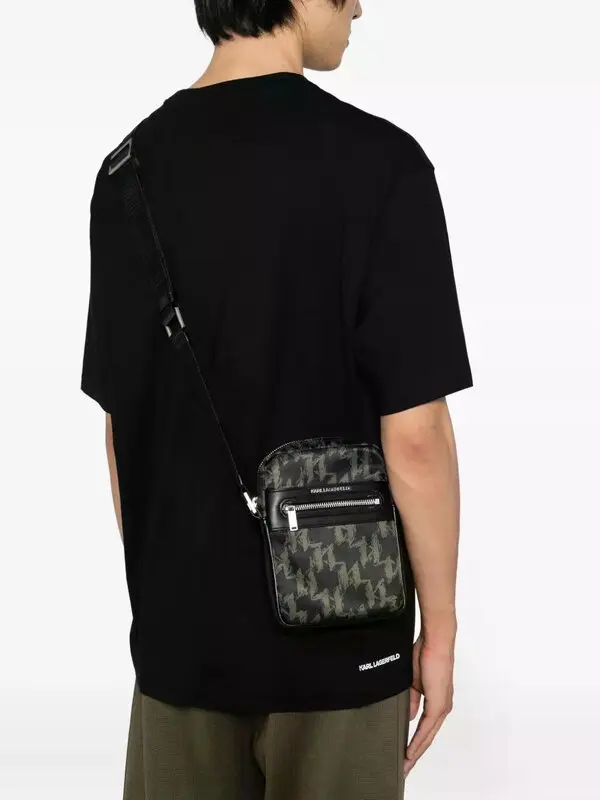 Karl Lagerfeld Monogram Messenger Bag