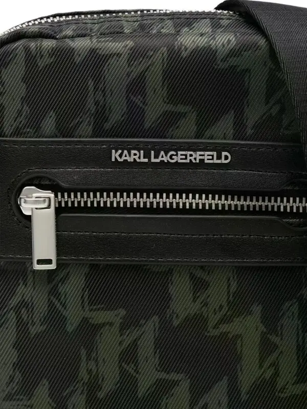 Karl Lagerfeld Monogram Messenger Bag