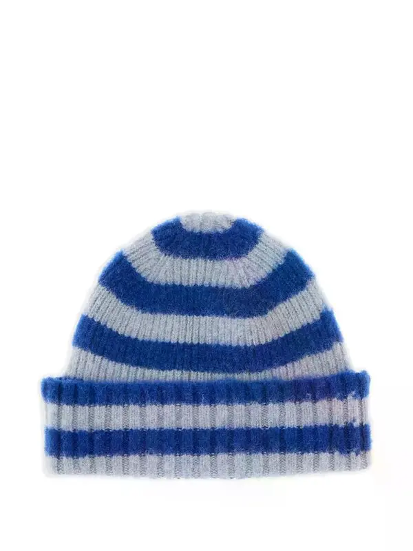 Howlin' Striped Ribbed Beanie - Blue