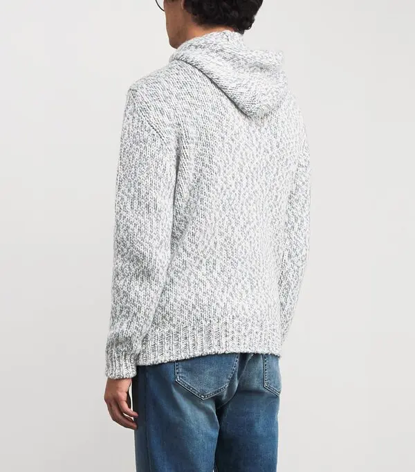 Eleventy Hooded Zip-up Knit Sweater