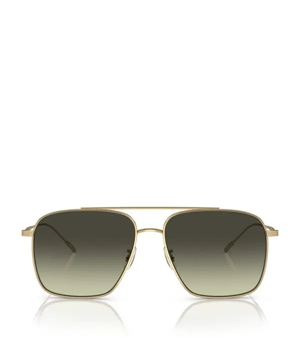 Oliver Spencer Titanium Sunglasses - Gold