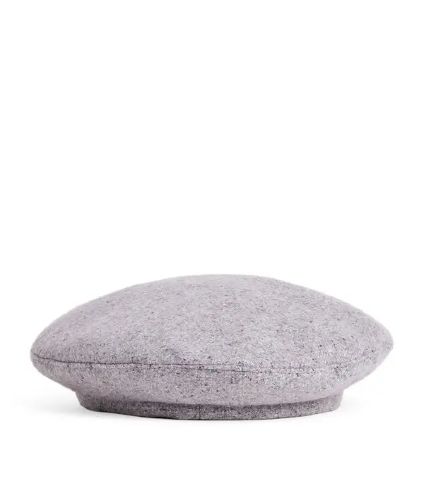 Eleventy Silk-cashmere Beret - Grey