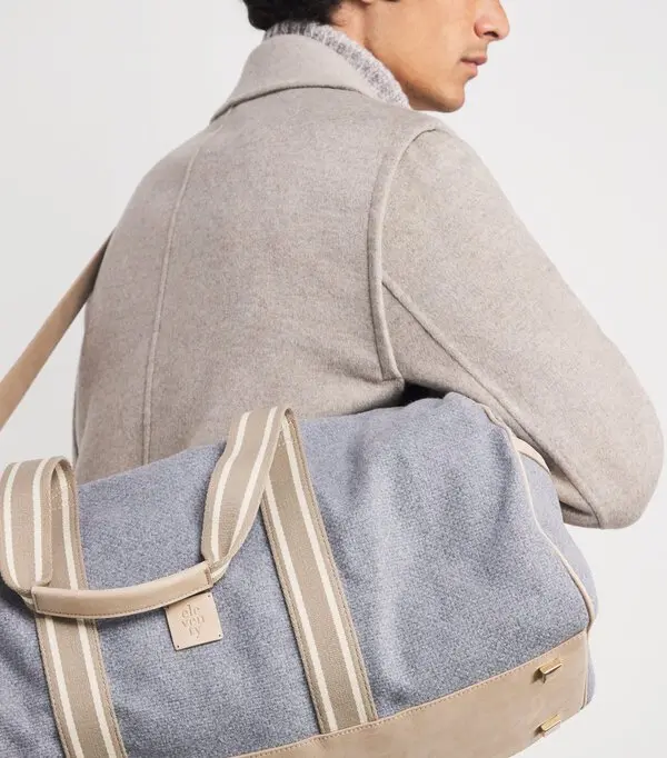 Eleventy Wool Canvas Holdall