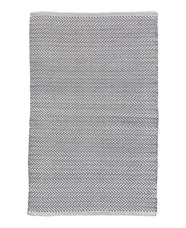DASH & ALBERT BY ANNIE SELKE Dash Albert Annie Selke Da289 Herringbone Indoor/outdoor Area Rug, 9'0x12'0 - Gray/white