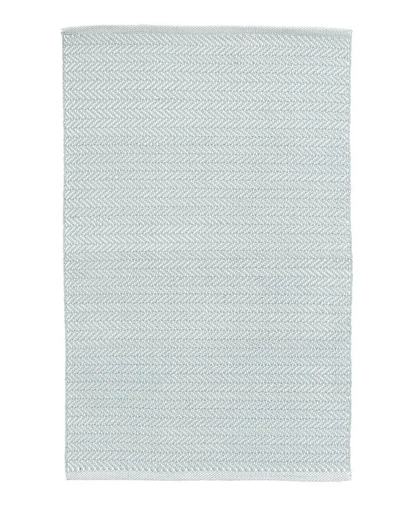 DASH & ALBERT BY ANNIE SELKE Dash Albert Annie Selke Da392 Herringbone Indoor/outdoor Area Rug, 9'0x12'0 - Mist/ivory