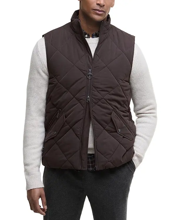 Barbour City Chelsea Quilted Vest - Black Oak/ Midnight Oak