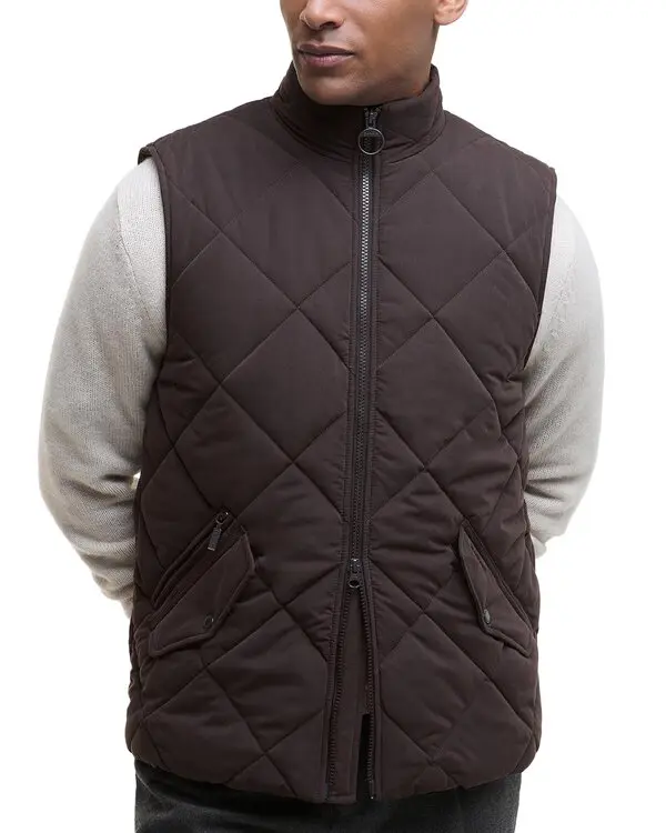 Barbour City Chelsea Quilted Vest - Black Oak/ Midnight Oak