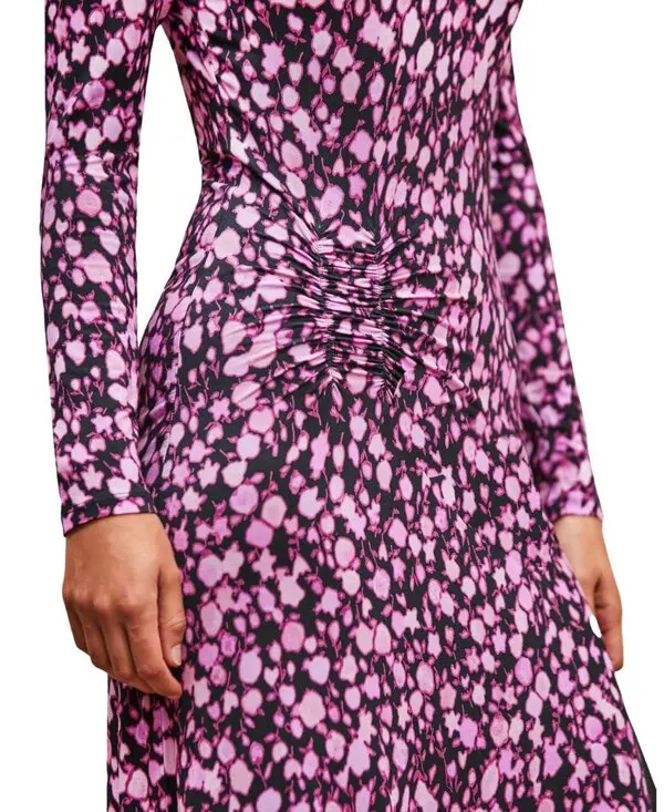RO&ZO Batik Print Gathered Waist Maxi Dress
