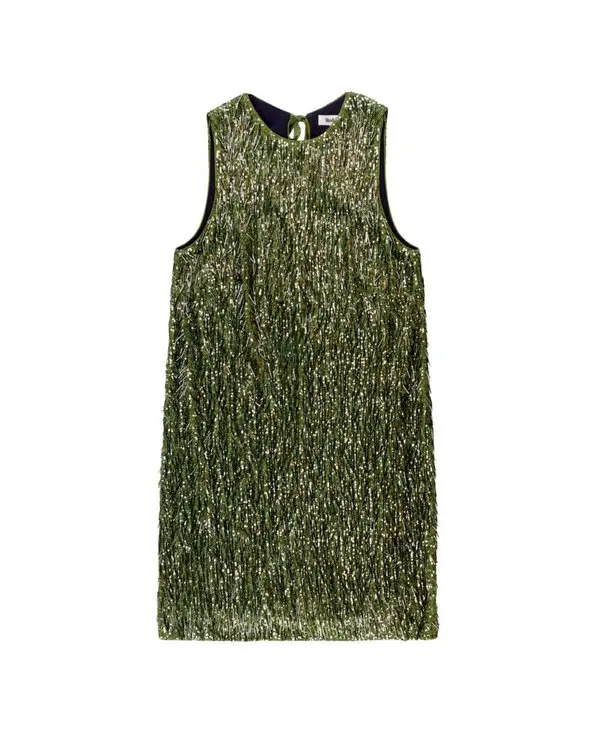 RO & ZO Nina Drop Sequin Shift Dress