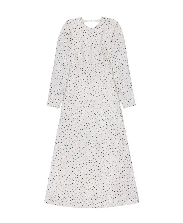RO & ZO Polka Dot Tie Back Dress