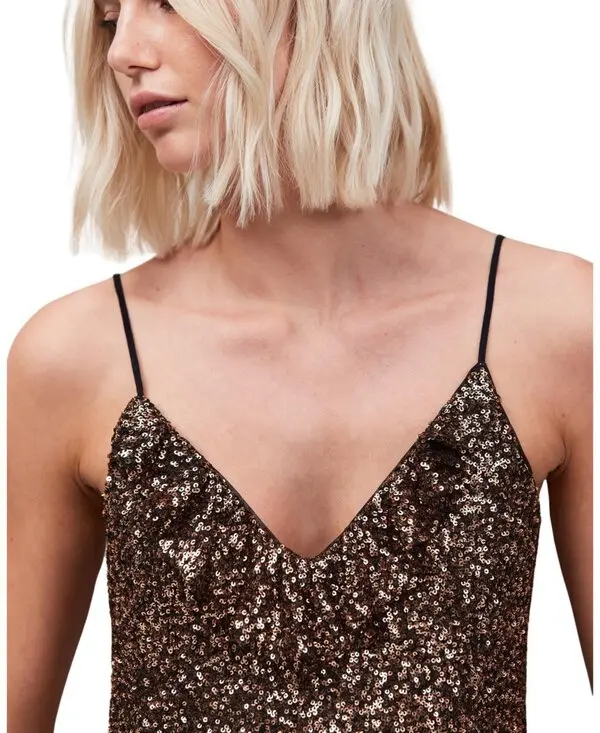 RO & ZO Sequin V-neck Cami
