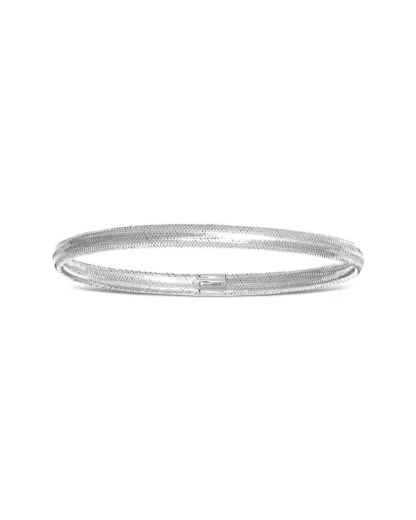 Bloomingdale'S Domed Flex Bangle Bracelet - Silver