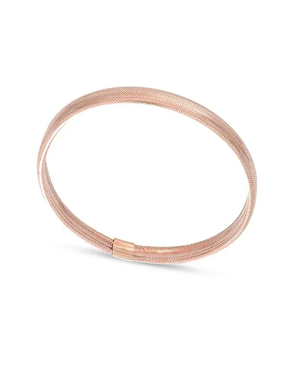 Bloomingdale'S Domed Flex Bangle In 14k Yellow Gold - Rose Gold
