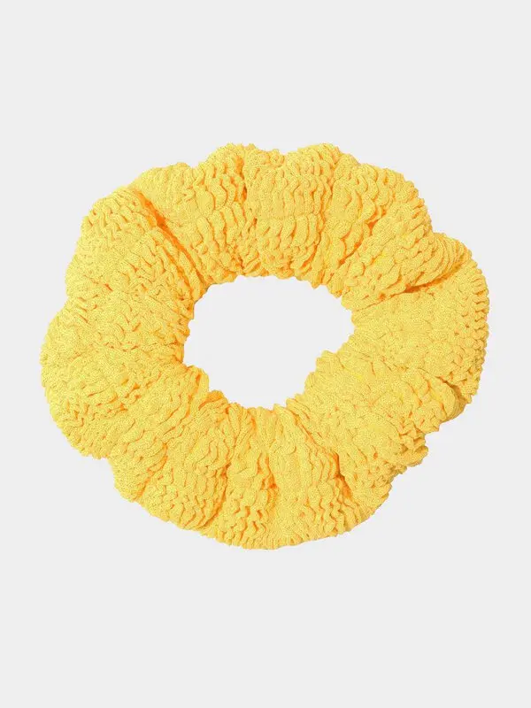 Hunza G Crinkle Scrunchie - Sunflower