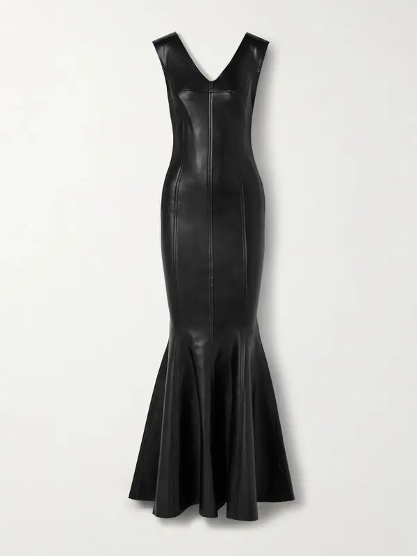 Norma Kamali Grace Vegan Material Gown