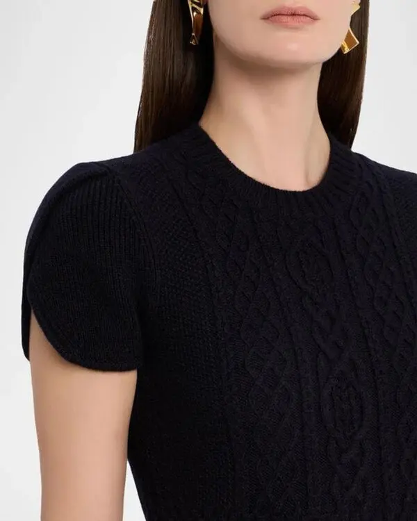 3.1 Phillip Lim Cable-knit Wool Mini Dress
