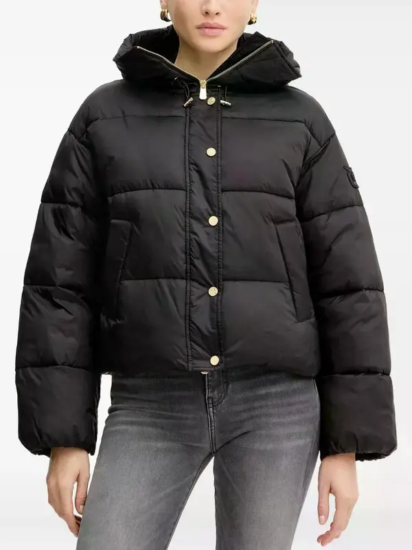 Pinko Buttoned Hooded Jacket