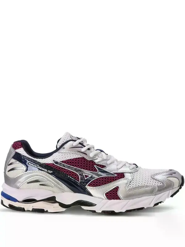 Mizuno Wave Rider Panelled Sneakers - Grey