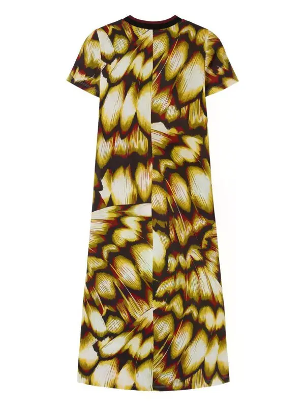 La DoubleJ All-over Print Midi Dress - Black