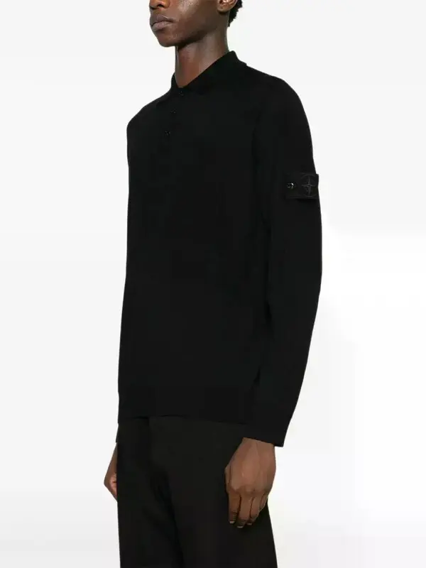 Stone Island Ghost Long-sleeve Polo Shirt